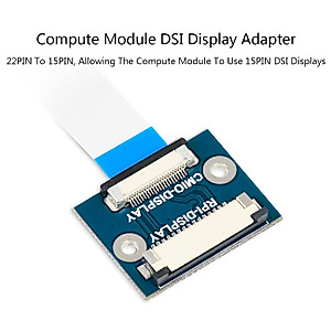 Compute Module DSI Display Adapter, 22PIN to 15PIN Adapter, for Official Compute Module 4 IO Board and Waveshare Compute Module IO Board,Compute Module IO Board Plus
