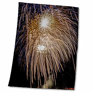 3dRose USA, Colorado, Frisco, Dillon Reservoir. Fireworks display, July 4th. - Towels (twl-190717-2)