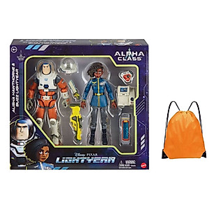 Disney Lightyear Alpha Class Alisha Hawthorne & Buzz Lightyear Articulated Action Figure 2 Pack Lightyear Movie