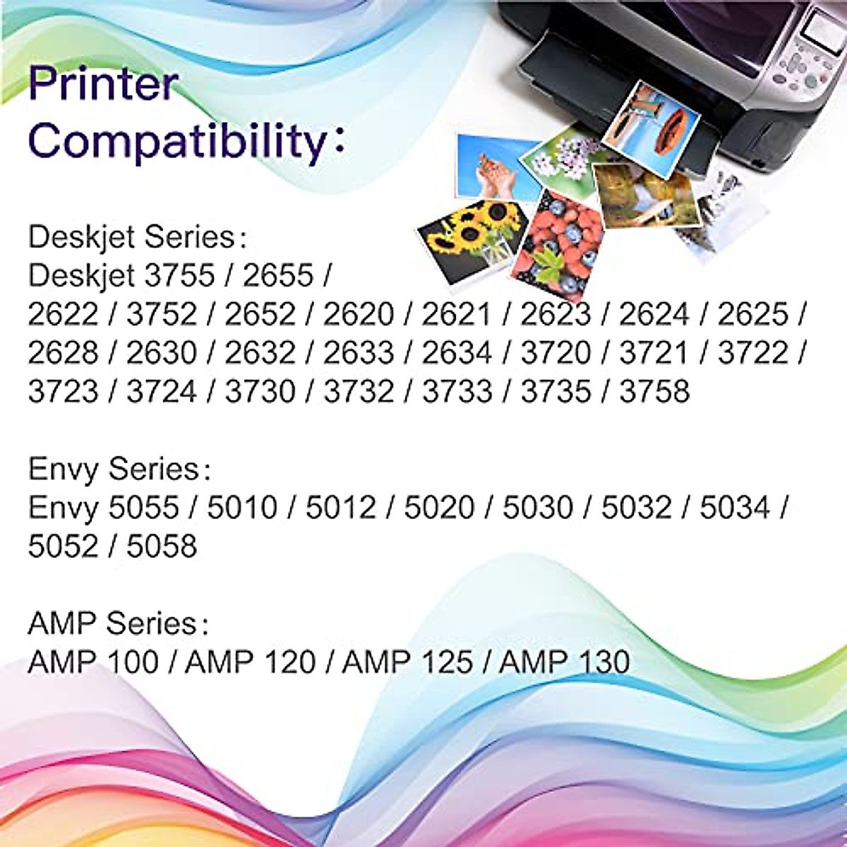 Ubinki Remanufactured 65xl Ink Cartridges Replacement for HP 65XL 65 Ink to use with Envy 5055 5052 5058 DeskJet 3755 2655 3720 3722 3723 3752 3758 2652 2624 Printer High Yield (1 Black 1 Tri-Color)