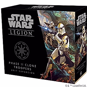 Star Wars: Legion Phase II Clone Troopers Unit Expansion - Unleash Elite Corps! Tabletop Miniatures Strategy Game for Kids and Adults, Ages 14+, 2 Players, 3 Hour Playtime, Made by Atomic Mass Games