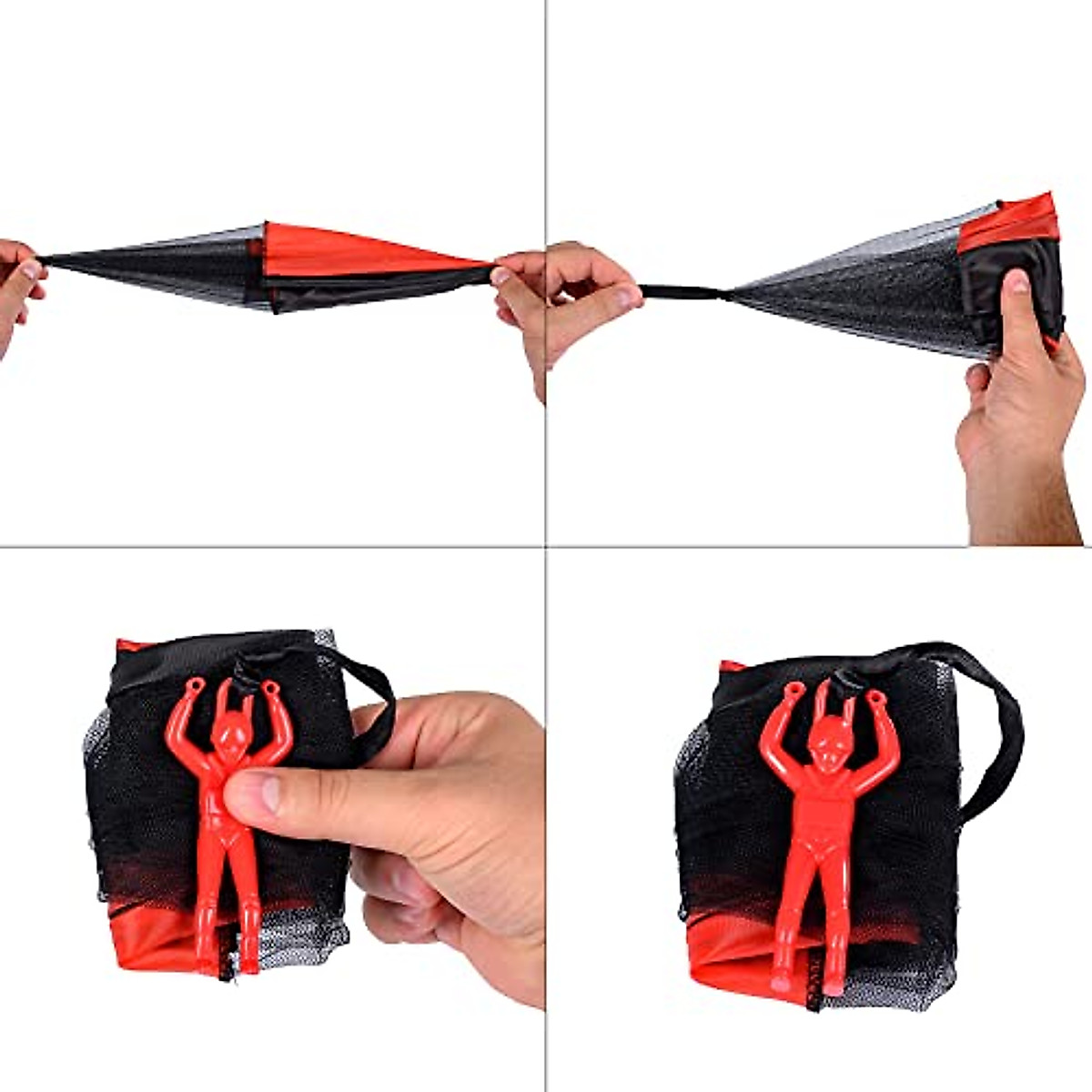 Nutty Toys Parachute Toys for Kids - Tangle Free Outdoor Flying Parachute Men, Best Small Outside Toys 2023 for 3 4 5 6 7 8 9 10 Year Old, Top Easter Basket Stuffers Idea 2023, Unique Boy & Girl Gifts