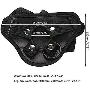 XMGJL Strap on Harness for Women Black Strapless Panties with Adjustable Belt unisex suitable for beginners