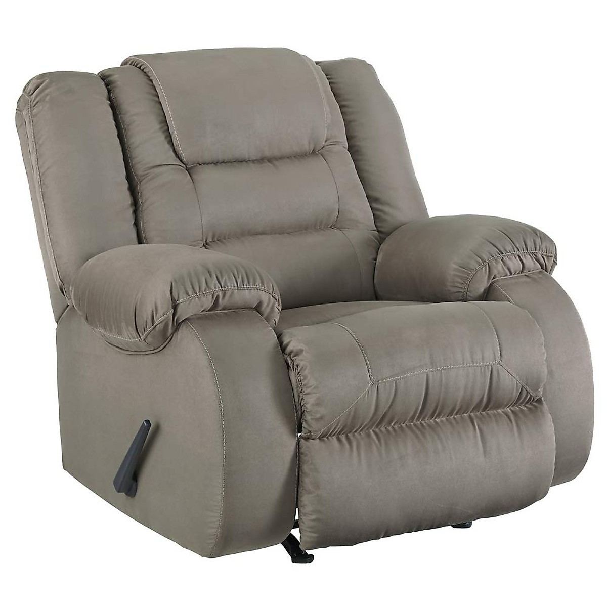 Signature Design by Ashley McCade Contemporary Manual Pull Tab Rocker Recliner, Gray
