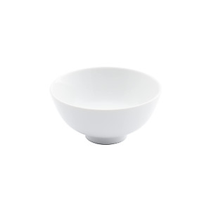 Nethan by MinhLong Premium Porcelain Ceramic Rice/Soup Bowl Set of 6 (Plain White)