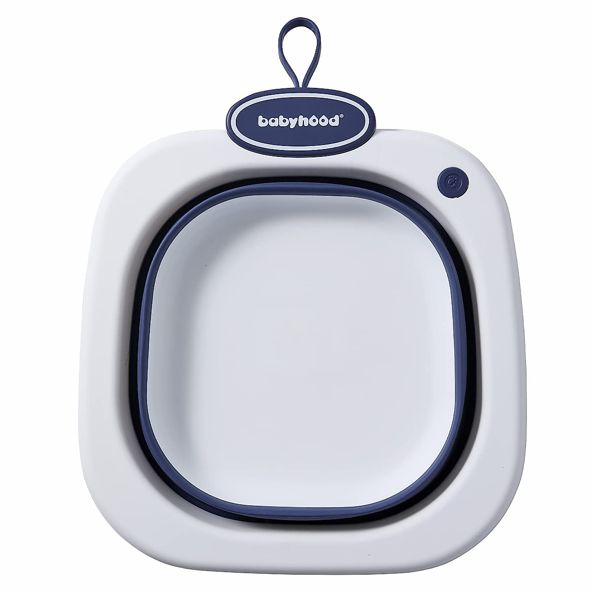 Babyhood Multi-Purpose Collapsible Wash Basin for Kids and Babies, Lightweight Portable Folding Basin for Washing Baby Bottles and Breast Pump Parts and Home Kitchen Outdoor Camping Use (2021 Blue)