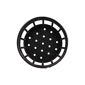 Spectrum Diversified Scroll Round Holder & Kitchen Countertop Organizer Stylish Cooking Utensil Crock for Traditional Kitchen Organization & Storage, Cutlery & Flatware Caddy, Black