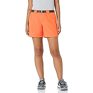 Columbia Women's Sandy River Cargo Short, Sunset Orange, X-Large