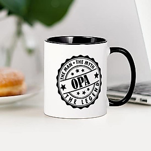 CafePress Opa The Man The Myth The Legend Mugs Ceramic Coffee Mug, Tea Cup 11 oz