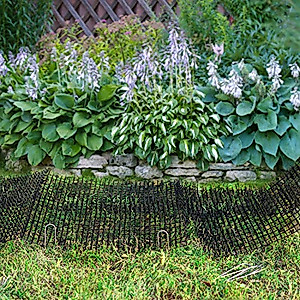 Pomeat 10 PCS Scat Mat for Cats Indoor, 16" x 12" Cat Scat Mat with Spikes Sprickle, Digging Deterrent for Dogs, Outdoor for Garden and Fence, Cat Deterrent with 7 Staples