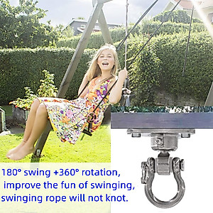 Yyiwhmy Set of 2 Heavy Duty Swing Hangers 304 Stainless Steel PRE-Greased -for Yoga Porch Swing Seat (6 Screws Wooden 1200LB