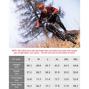 ROCKBROS Winter Cycling Pants Warm Ergonomics Men's Windproof Thermal Bicycling Pants Black