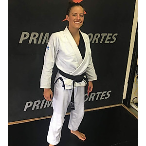 Brazilian Jiu Jitsu Gi BJJ Gi for Men & Women Uniform Kimonos Ultra Light, Preshrunk, with White Belt!!! (White, A2)