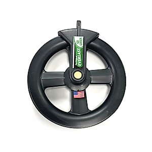 EVERLAST® #40 Pulley with 5-inch Wheel for Clotheslines and Other Pulley Applications. Weatherproof. Made in USA (2 Pack)
