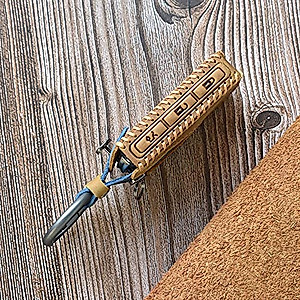 HIBEYO Leather Smart Key Fob Case Compatible with Volvo XC40 XC60 XC90 S90 V90 Car Key Fob Cover Remote Keyless Entry Full Protection Shell 2019 2021 Keychains Auto Accessories Holder Protector-Brown