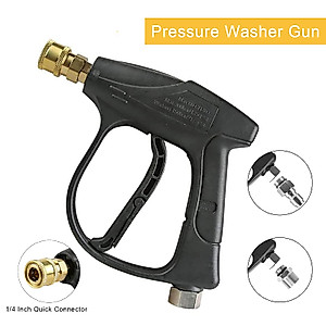 Linoone Foam Cannon Gun Set, 3000PSI Pressure Washer Gun with 5 Nozzle Tips Snow Foam, 1/4” Quick Outlet Connector