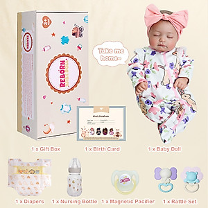 BABESIDE Reborn Baby Dolls Connie - 20 inch Soft Vinyl Realistic-Adorable Baby Doll Real Life Lifelike Baby Dolls with Complete Accessories Perfect for Cuddling, Playtime, and Gift Giving