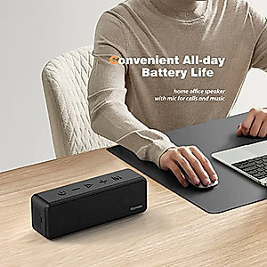 Raymate Bluetooth Speakers, 20W IPX7 Waterproof Speaker Wireless Bluetooth-V5.0, HiFi Stereo Sound, 1000mins Playtime, Portable Speaker for Home, Outdoor, Party