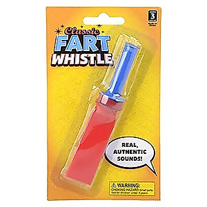 The Dreidel Company Fart Whistle Blower 4" Inch (6-Pack)