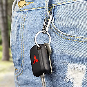 Keychain Clip Carabiner - Zinc Keychain with Key Carabiner to Keep Your Keys Right Where You Need Them - Multipurpose Secure Keyring