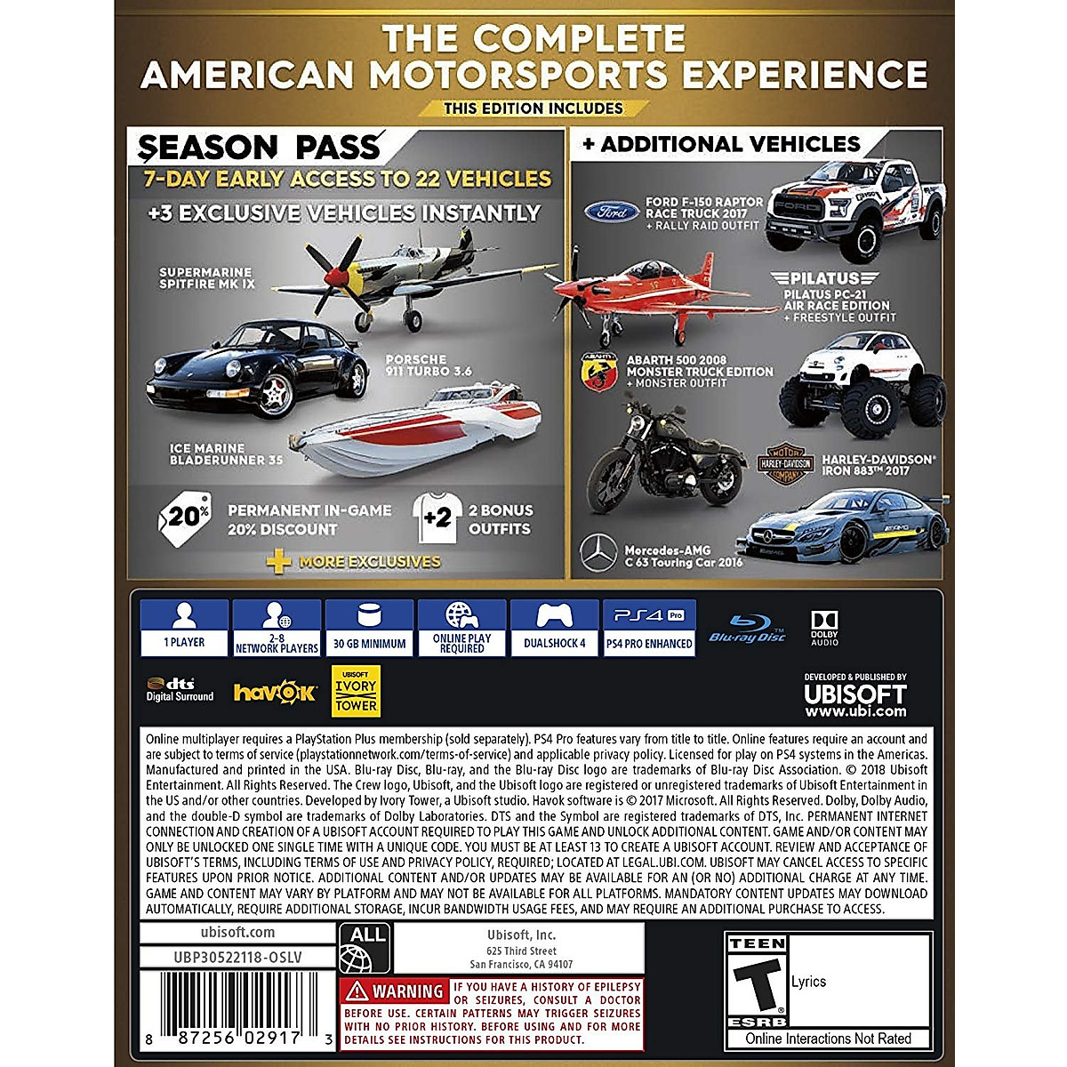 The Crew 2 Gold Edition - PlayStation 4