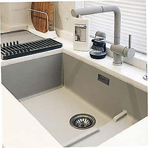 Housoutil 4 Pcs Water Leak Hair Sink Drain Covers and Strainers Sink Strainer Sink Draining Plugs Toilet Sink Bath Sink Large Wall Sticker Sink Drain Lids Sink Hair Food Tub Stainless Steel