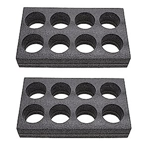 Tofficu 2pcs Cola Milk Tea Cup Saucer Drink Beverage 8 Cup Carry Holder Thermal Coffee Mug Takeout 8- Cup Tray Take Out Cup Carriers Beer Disposable Cup Holder Pearl Cotton