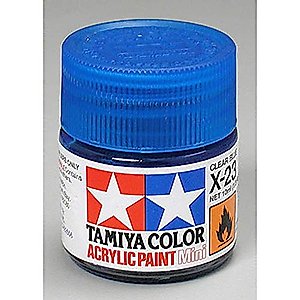 TAMIYA Acrylic Mini X23 Clear Blue TAM81523 Plastics Paint Acrylic