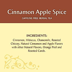 Celestial Seasonings Herbal Tea, Cinnamon Apple Spice, Caffeine Free, 20 Tea Bags (Pack of 6)