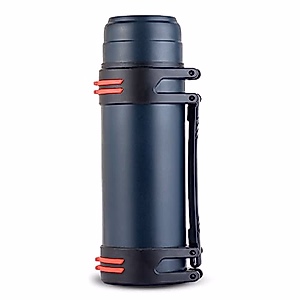 MMLLZEL 304 Stainless Steel Vacuum Flask Outdoor Portable Insulated Tumbler with Rope Thermo Bottle (Color : E, Size : 1.6L)