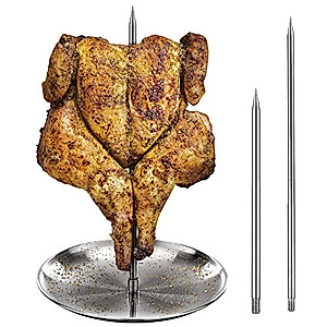 PIQUEBAR Vertical Skewer Brazilian Barbecue Al Pastor Skewer Stand for Roasting Meat Steak Whole Chicken Sausage