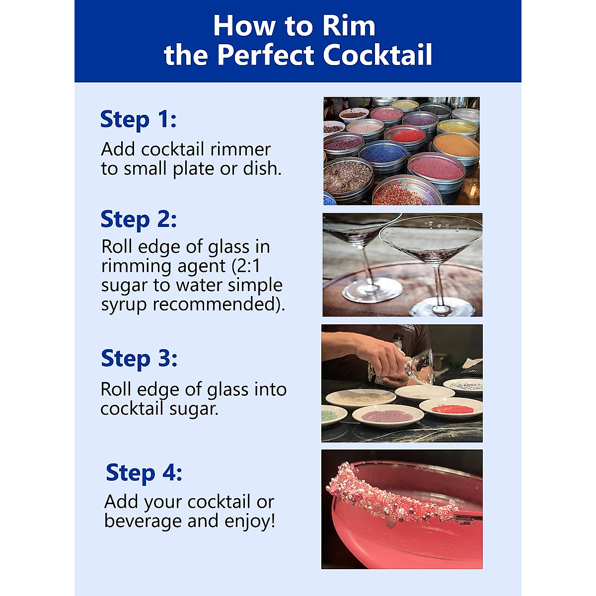 Snowy River Orange Cocktail Rimmer - Kosher Certified Natural Orange Colored Cocktail Sugar (4oz)