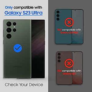 [Dome Camera Ring type] Galaxy S23 Ultra Camera Protector by Whitestone [One Touch Installation] - 1 pack