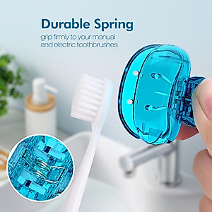 Nincha Snap-on Toothbrush Head Cover for Manual and Powered Toothbrush - Multiple Colors -Pack of 6