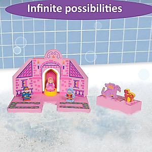 BathBlocks Floating Castle Bath Toy Princess Bath Toys