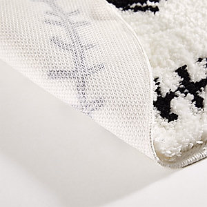 Jack Skellington Halloween Round Bathroom Rugs Mat 2ft, Non-Slip Machine Washable Soft Absorbent Shaggy Bath Rug The Nightmare Before Christmas Spooky Creepy Cute Halloween Bathroom Shower Floor Mat