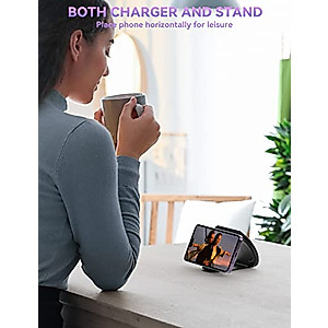 Consasy Magnetic Wireless Charger, Foldable Wireless Charger 3 in 1 Charging Station for Multiple Devices, Travel Charger for iPhone 14 13 12 Series, AirPods 3/2/Pro, iWatch 2-Ultra(Adapter Included)