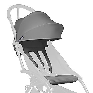 BABYZEN YOYO 6+ Color Pack, Grey - Includes Seat Cushion, Matching Canopy & Zippered Back Pocket - Requires YOYO2 Frame (Sold Separately)