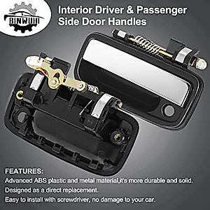BINWUHI 2Pcs Outside Exterior Front Left Driver Side & Right Passenger Side Door Handles Compatible with 1995-2004 Toyota Tacoma, 2004-2012 Toyota Hilux, Replace 769MX, 768MX, 6922035030, 6921035030