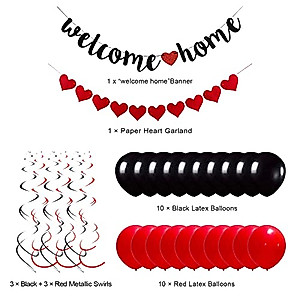 Welcome Home Party Decorations, Welcome Home Banner, Welcome Back Family Gathering Party Decorations Supplies