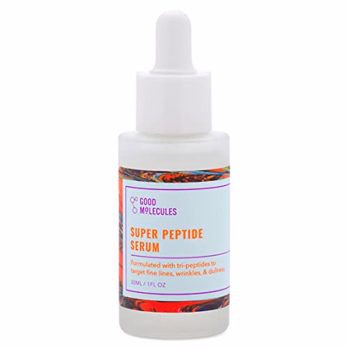 Good Molecules Super Peptide Serum 30ml/1oz - Anti-aging Facial Serum with Peptides and Copper Tripeptides to Brighten, Plump, Firm, Minimize Fine Lines, Wrinkles - Water-Based Skin Care For Face