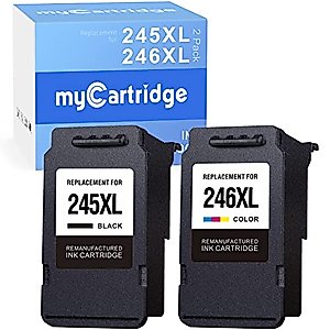 myCartridge Ink Cartridge Replacement for Canon PG-245XL CL-246XL 245 246 Use with Pixma MG2522 TR4520 MX492 MX490 TR4500 Printer (Black Tri-Color)