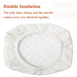 Bekith Indoor Air Conditioner Cover Defender, AC Cover for Inside Window Unit 17 x 13 x 3.5 inches(L x H x D), White