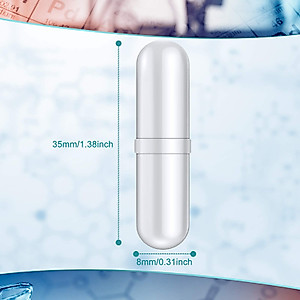 Magnetic Stir Bar White Stir Rod Magnetic Stir Plate with Ring Shape Magnet Stirrer Mixer Stirring Bar for Laboratory (16 Pieces,35 mm/ 1.38 Inch)