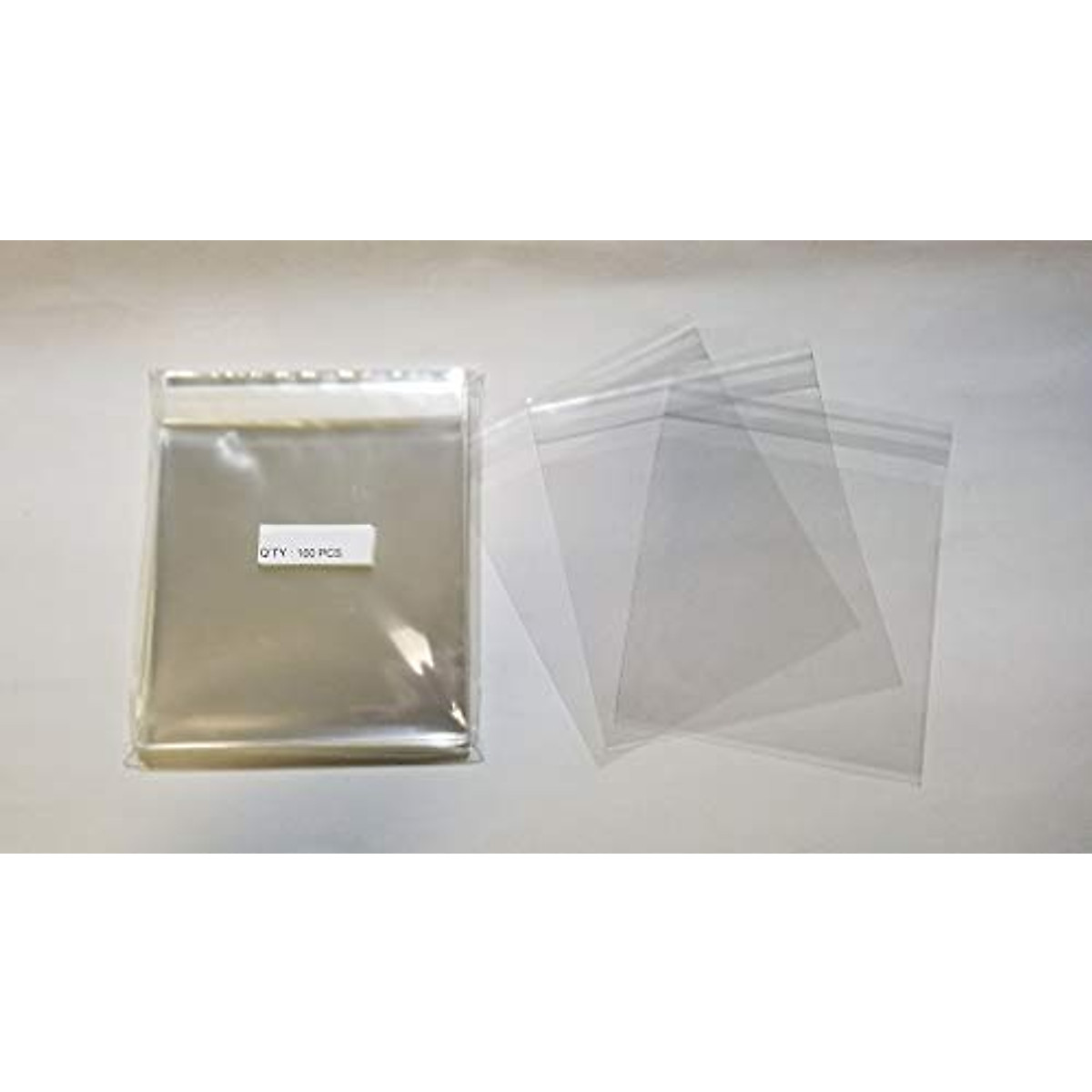 UNIQUEPACKING 100 Pcs 7x7 Clear Resealable Cello/Cellophane Bags Good for Bakery Candle Soap Cookie