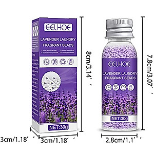 MTJKD Laundry Scent Beads, Lavender Laundry Fragrant Beads, Laundry Bead Scent Booster Lavender for Washer, Calm, Lavender Bean