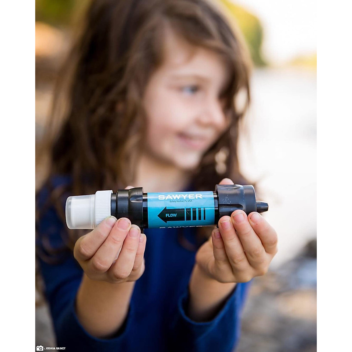 Sawyer Products SP160 One Gallon Gravity Water Filtration System w/Dual-Threaded Mini Filter & SP150 Coupling for Water Filtration Cleaning, Blue, 1 x 1 x 1 inches