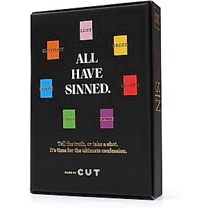 Truth or Drink: SIN Edition by Cut – Reveal Your Guilty Pleasures with 250+ Devilish Questions Inspired by The Seven Deadly Sins (Stand-Alone or Expansion Pack)