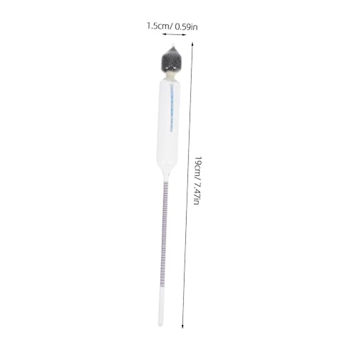 Hoement 3pcs Alcohol Meter Hydrometer Alcohol Tester for Alcohol Measuring Tools Thermometer Home Alcohol Test Alcohol Percentage Tester Wine Meter Wine Testing Meter Glass