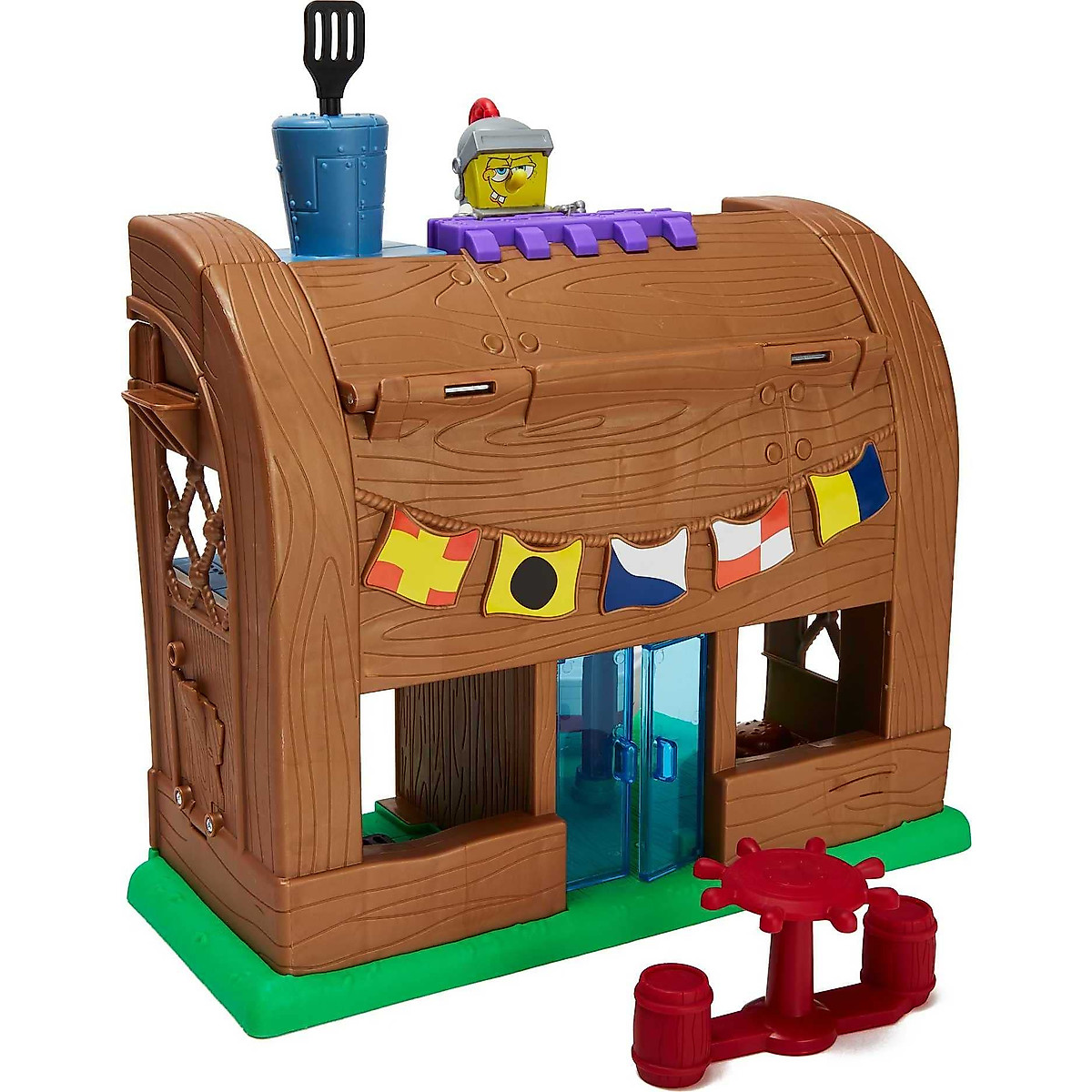 Imaginext Spongebob Transforming Playset, Krusty Krab Kastle, Medieval Knight Spongebob and Plankton Figures with Accessories (Amazon Exclusive)